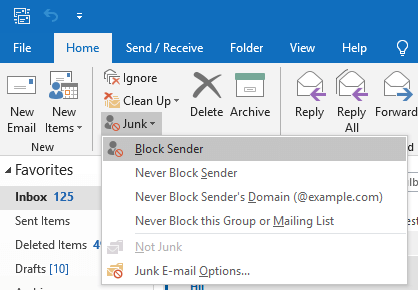 How to Block Emails From Specific Senders in Microsoft Outlook ...