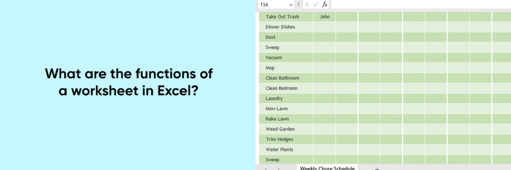 What are the functions of a worksheet in Excel? - Compliance Prime Blog